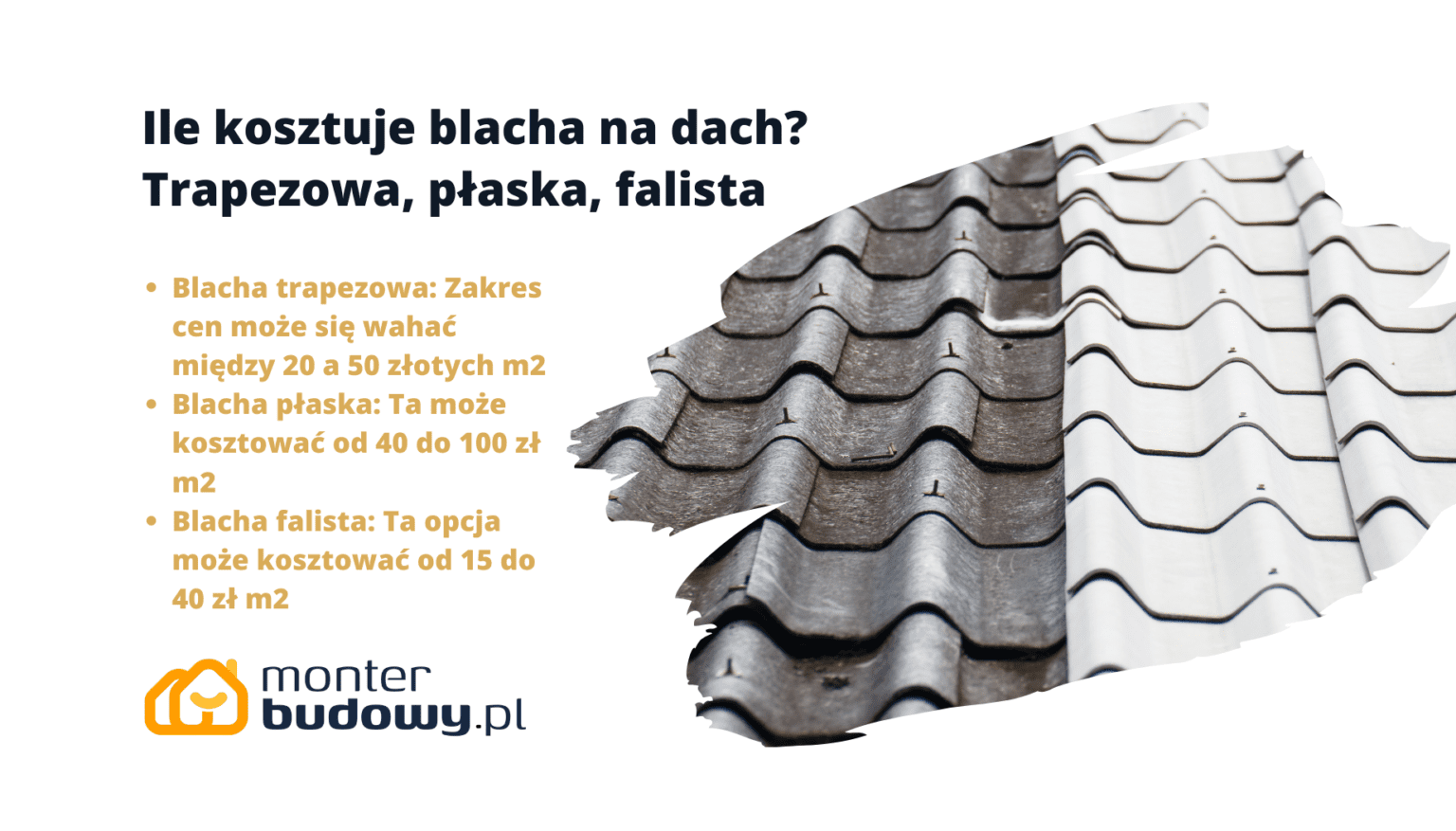 Ile kosztuje blacha na dach? Trapezowa, płaska, falista - MonterBudowy
